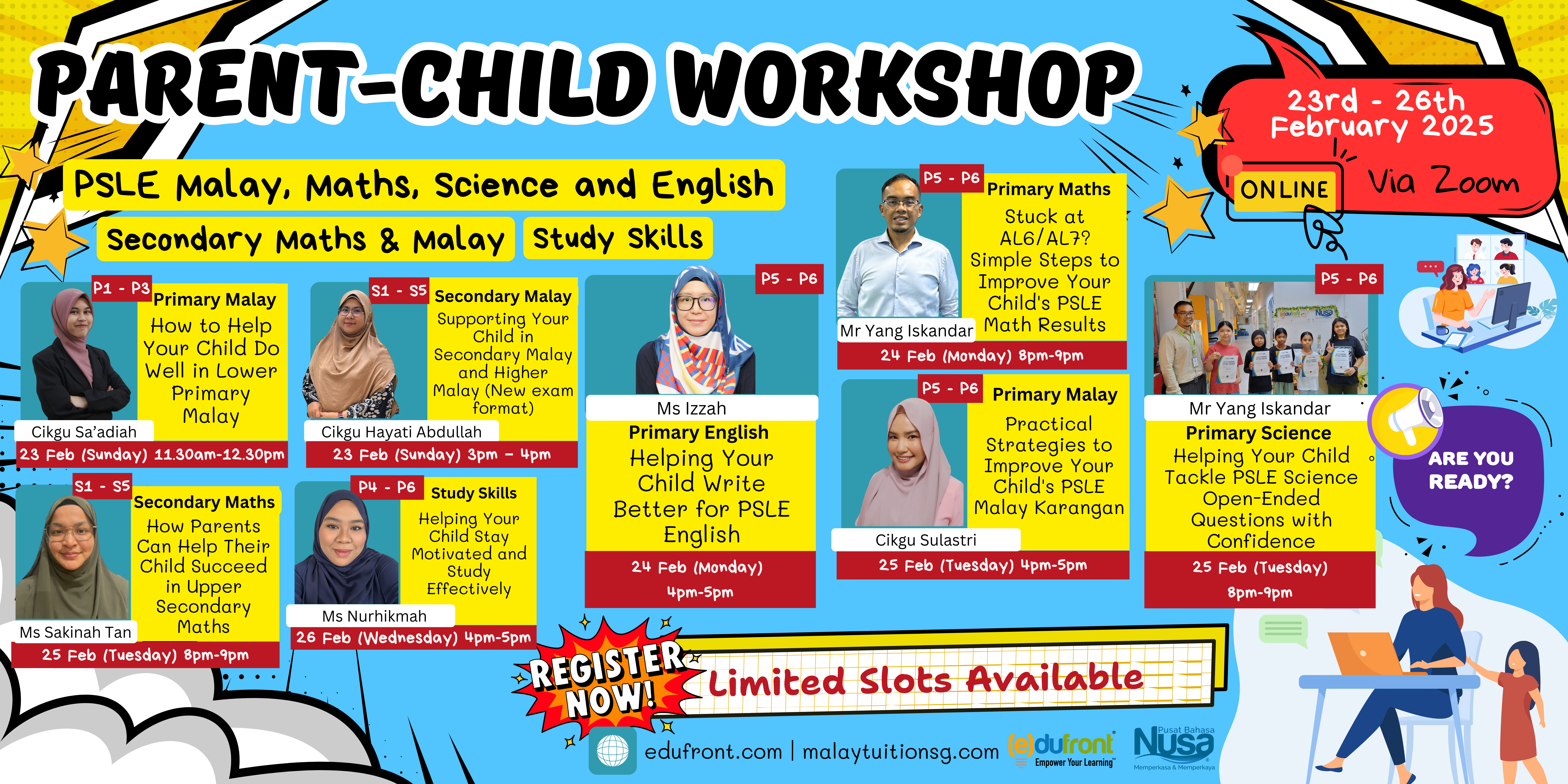 Parents Workshop – NUSA Malay Language Tuition and Enrichment Centre